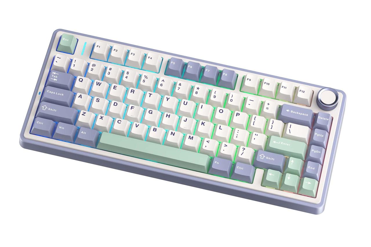 Клавіатура бездротова Aula F75 White (6948391208640), ціна: 2340 ...