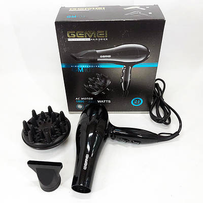 Профессиональный фен Gemei GM-103 2200Вт для сушки укладки волос режимы скорости, UG-856 ...