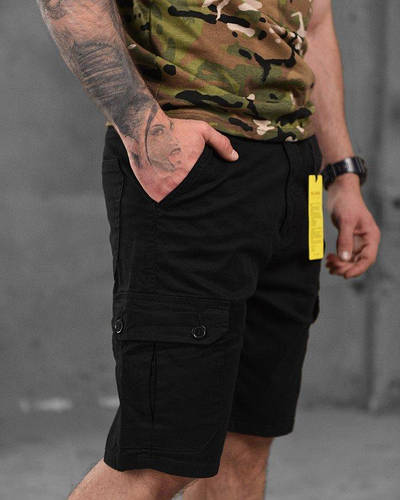 Тактичні шорти Loshan black ФФ6112, ціна: 1210 ₴, купити на Prom.ua