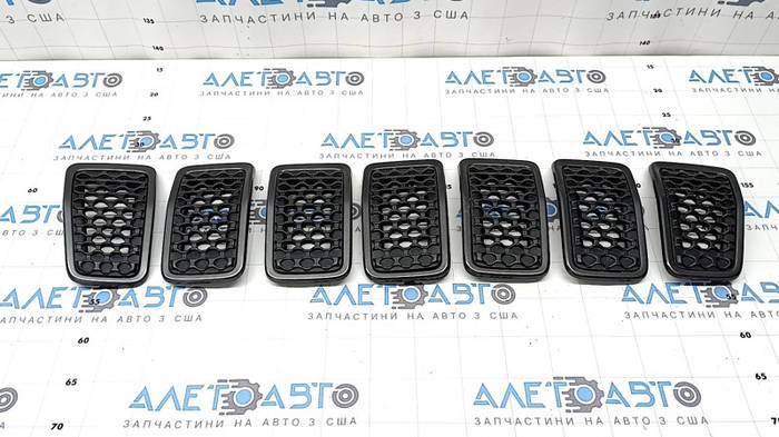 Решітка радіатора grill Jeep Cherokee KL 19-22 сіра, комплект 7шт ...