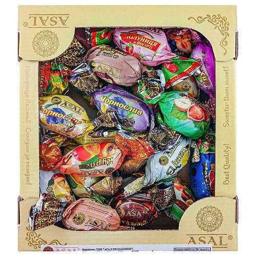 Цукерки Asal Асорті плюс 700г, ціна: 203.58 ₴, купити на Prom.ua