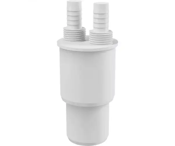 Адаптер-муфта каналізаційна зливу з двома входами 14мм 1/2", 40-50 мм ...