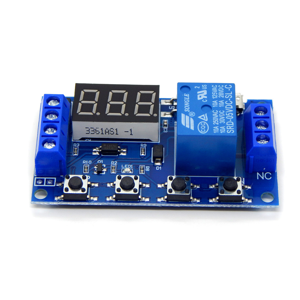 Програмоване реле часу таймер реле Ардуїно JZ-801 5В з цифровим LED-дисплеєм і таймером: продажа ...