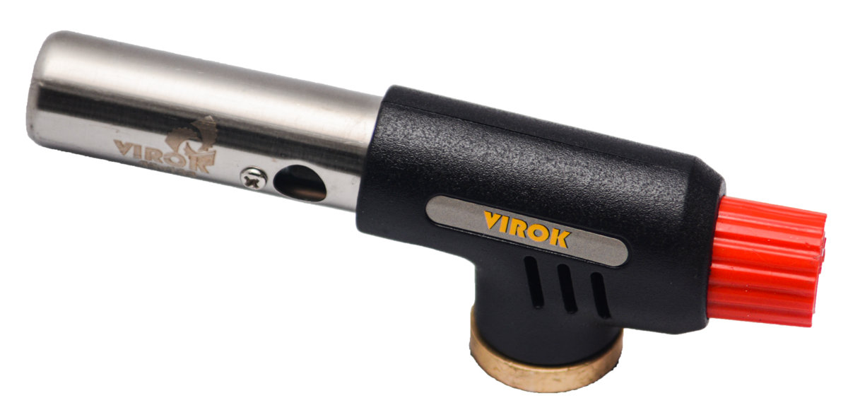 Горелка газовая VIROK с резьбовым (7/16) соединением. Piezo, ceramic [50/4], ціна: 313.50 ...