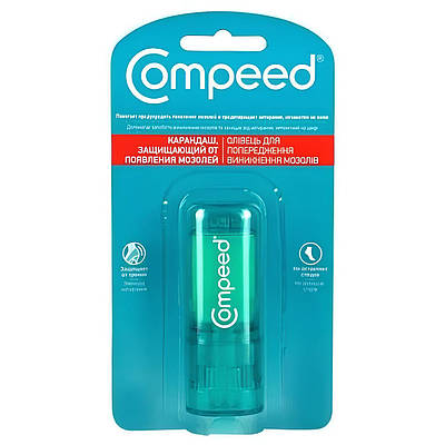 Compeed засіб проти натирання ступень. Олівець-стик від натирань Комбід. Олівець від мозолів 8 г ...