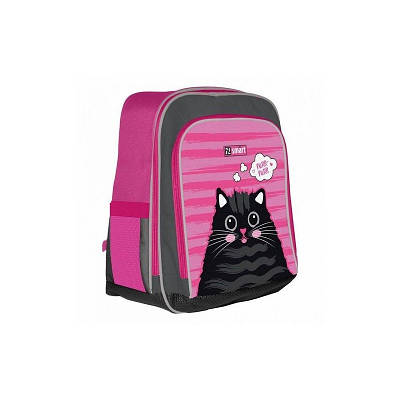 Рюкзак шкільний SMART 558036/H-55 Cat rules, рожево-чорний /558036 ...