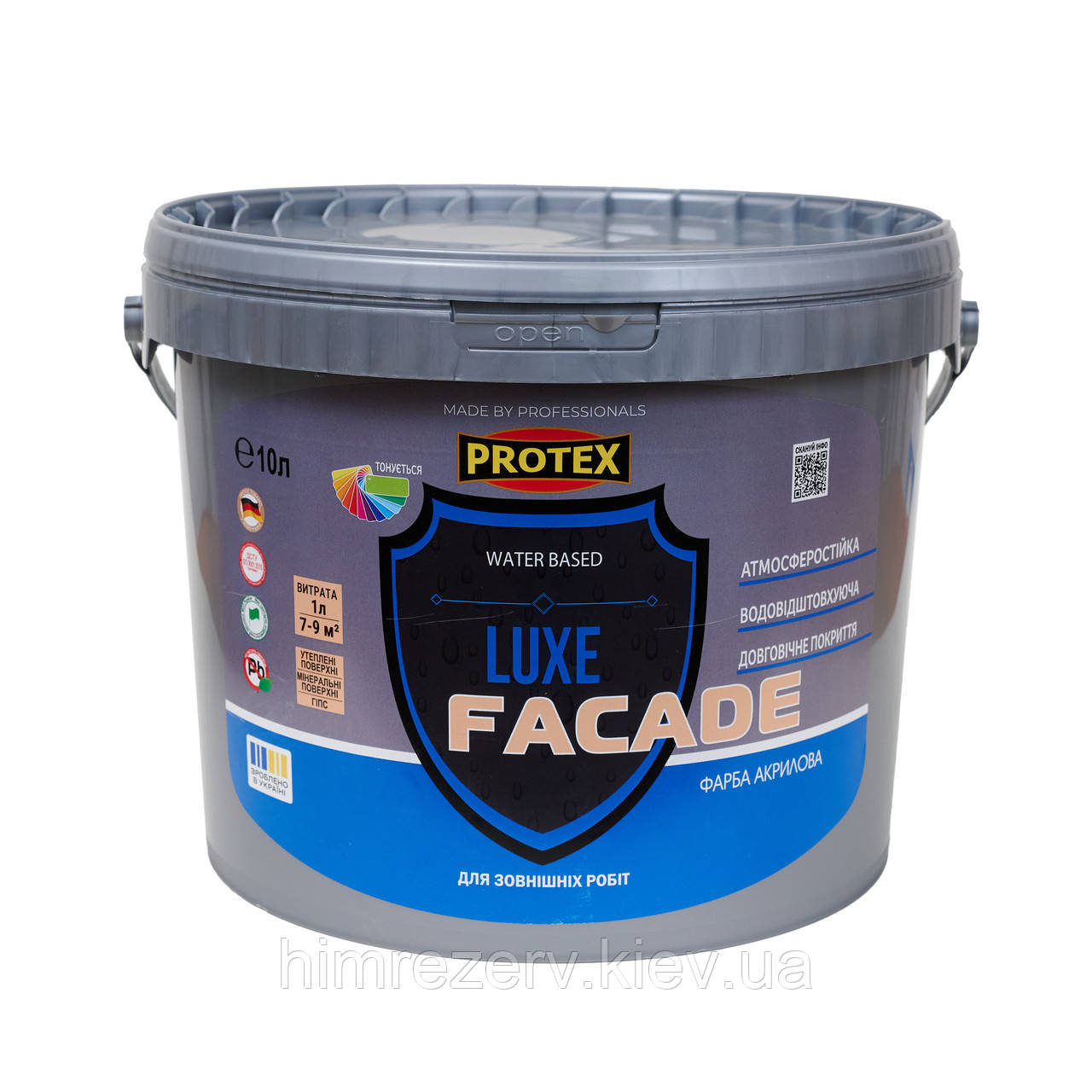 ФАРБА ВД АКРИЛОВА FACADE LUXE ТМ PROTEX (10л): продаж, ціна у Кропивницького. Будівельні фарби ...