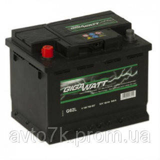 Аккумулятор Ваз 2108 2109 21099 21082 2115 GIGAWATT (Гигават) 60 Ач (ID ...