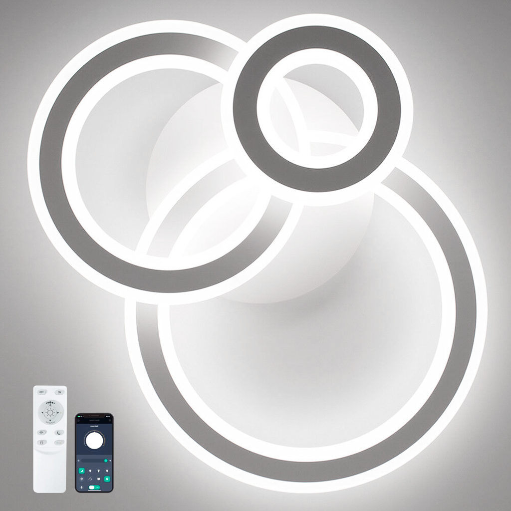 Смарт люстра Luminaria TRIPLEX ROUND 108W R WHITE біла керована ...