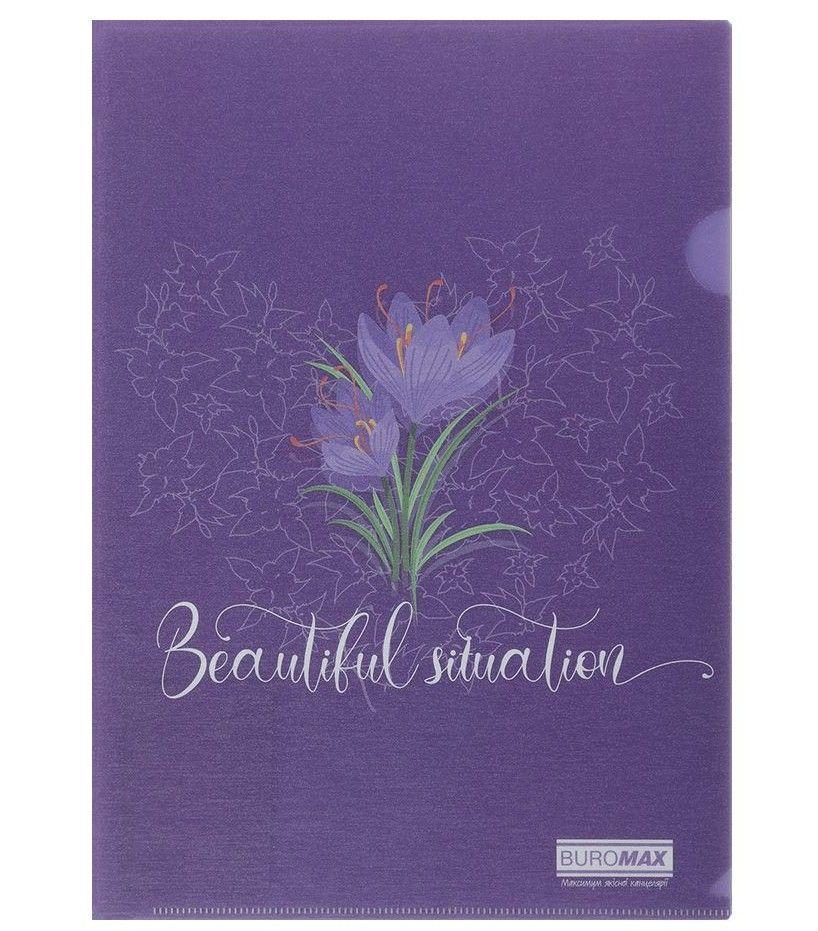 Папка-куточок А4 Buromax Arabeski фіолетова, ціна: 15 ₴, купити на Prom.ua