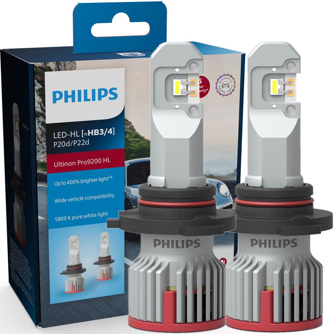 Комплект світлодіодних ламп PHILIPS HB3/HB4 (9005/9006) 11005U92X2 LED Ultinon Pro9200 +400% 12 ...