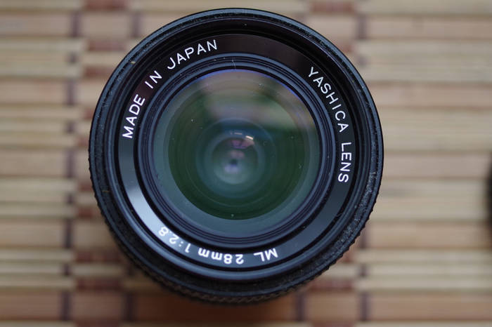 Объектив Yashica ML 28mm C/Y (вторая версия) A1255920 "зеленое" просветление . с крышками, цена ...