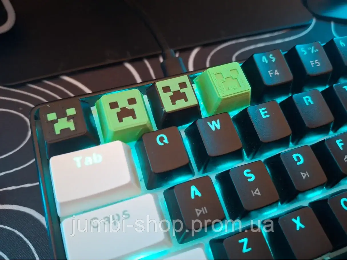 Кейкап Creeper/ Крипер Minecraft для механічної клавіатури, ціна: 100 ...