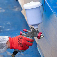 Купить Перчатка трикотажная синтетическая, покрыта нитрилом на ладони 10" INTERTOOL SP-0124 в ...