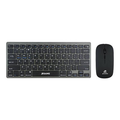 Бездротова Клавіатура і Миша JEQANG JB-326 dual-mode, battery Колір Сірий picnic, ціна: 665 ...