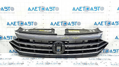 Решітка радіатора grill Nissan Rogue 17-18 під радар, під квадратну ...