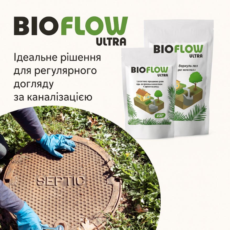 Саше Bioflow біоактиватор для септиків вигрібних ям та туалетів ...