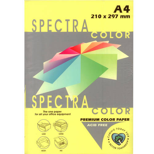 Папір флуоресцентних тонів Spectra Color 363 жовтий А4, 75 г, 500 ...