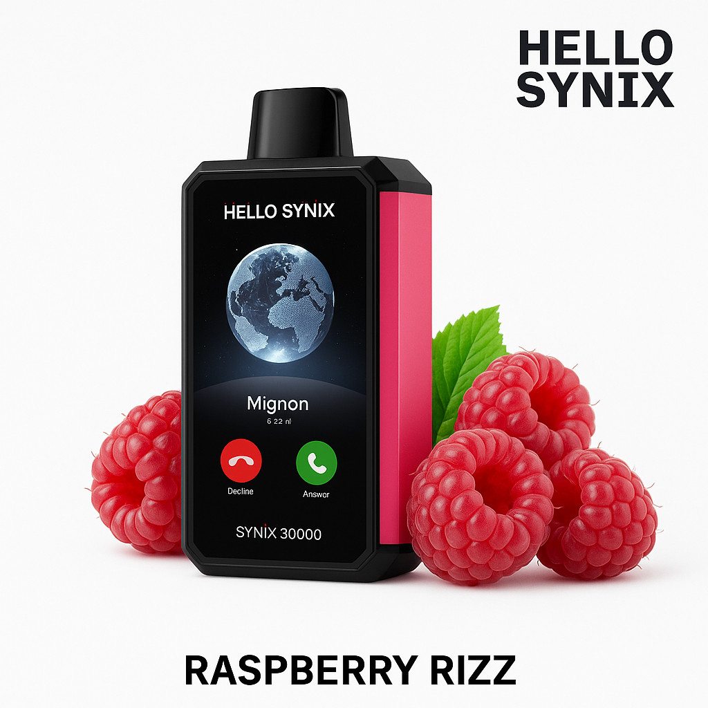 Купить Hello Synix 30000. Малиновый Риз (Raspberry Rizz) в Киеве от ...