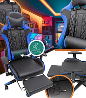 Ергономічне ігрове крісло G899 з масажером і підставкою для ніг ...