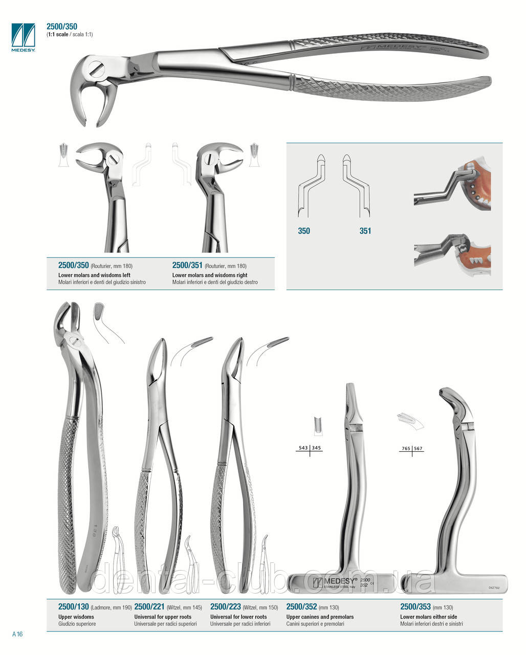 Купити Щипці хірургічні для видалення верхніх зубів мудрості Ladmore ...