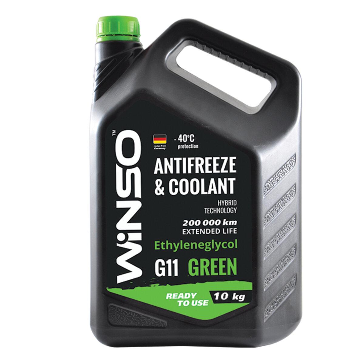 Антифриз Winso Antifreeze & Coolant Green -40°C (зелений) G11, 10кг 860 ...