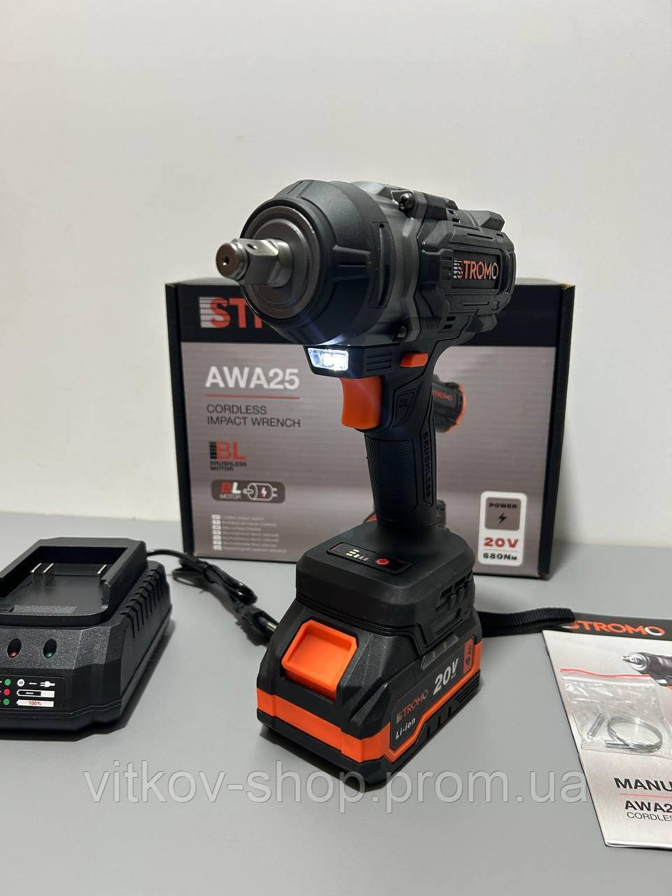Акумуляторний гайковерт Stromo AWA 25 АКБ+зарядний пристрій, ціна: 1890 ₴, купити на Prom.ua