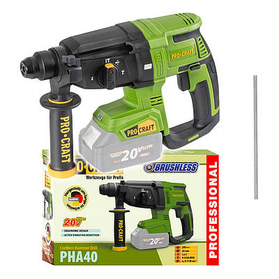 Бесщеточный аккумуляторный перфоратор Procraft GRT PHA-22 (SDS+, 20 В) (без АКБ и ЗУ) для дома и ...