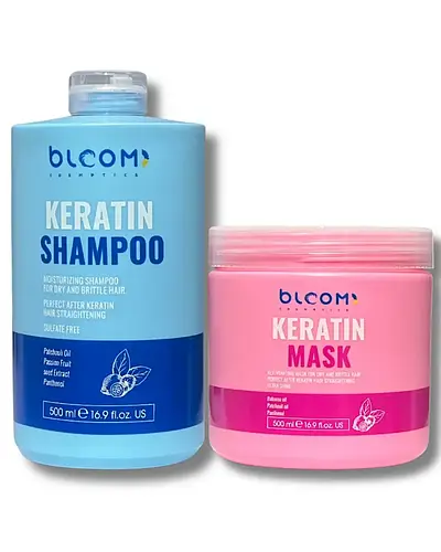 BLOOM (ZOOM) Keratin Шампунь 500 ml + Кератин Маска 500 ml для професійного догляду, ціна: 1950 ...