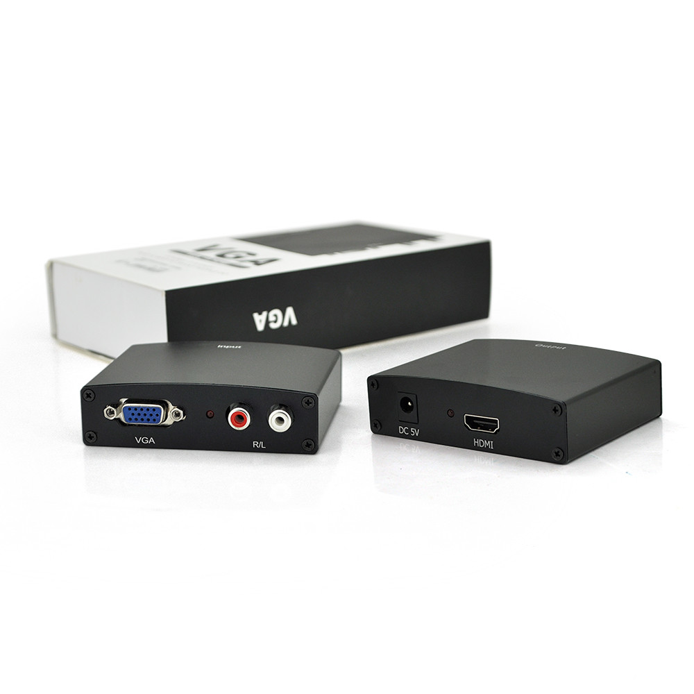 Активний Конвертер HDMI (input) на VGA(output) + Audio Adapter, Black ...