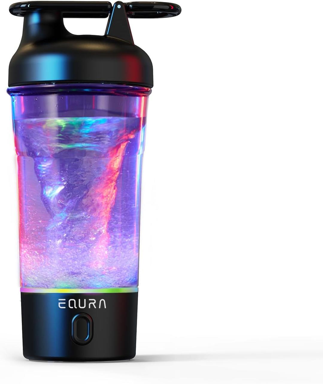 Шейкер EQURA E-Pulse, електричний міксер для протеїнових коктейлів об'ємом 750 мл зі ...
