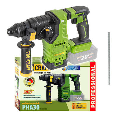 Бесщеточный аккумуляторный перфоратор SDS-Plus, 2.8 Дж Procraft PHA30 (без АКБ и ЗУ), цена: 2280 ...