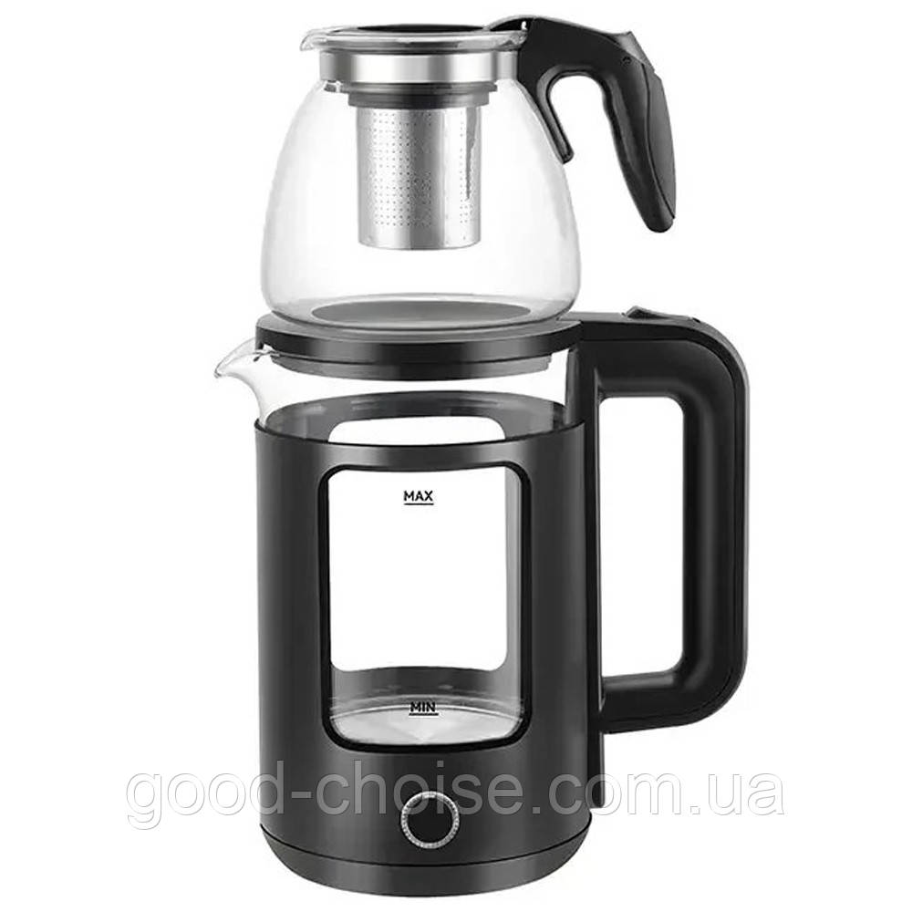 Електричний чайник із заварником 2,3 л + 1 л, 1500 Вт, SMURFETT SE-2279 ...