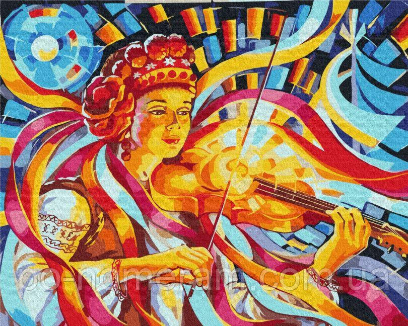 Розмальовка по номерах BrushMe Чарівна скрипка © Oleg Loburak (BS53315L) 48 х 60 см купити Київ ...