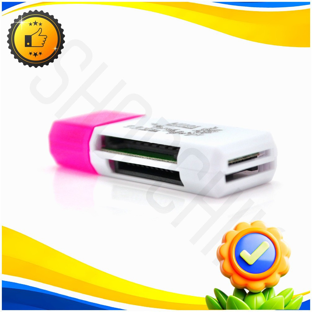 SC Кардридер универсальный MERLION Updated Form 4в1 для чтения карт TF Micro SD USB2.0 ...