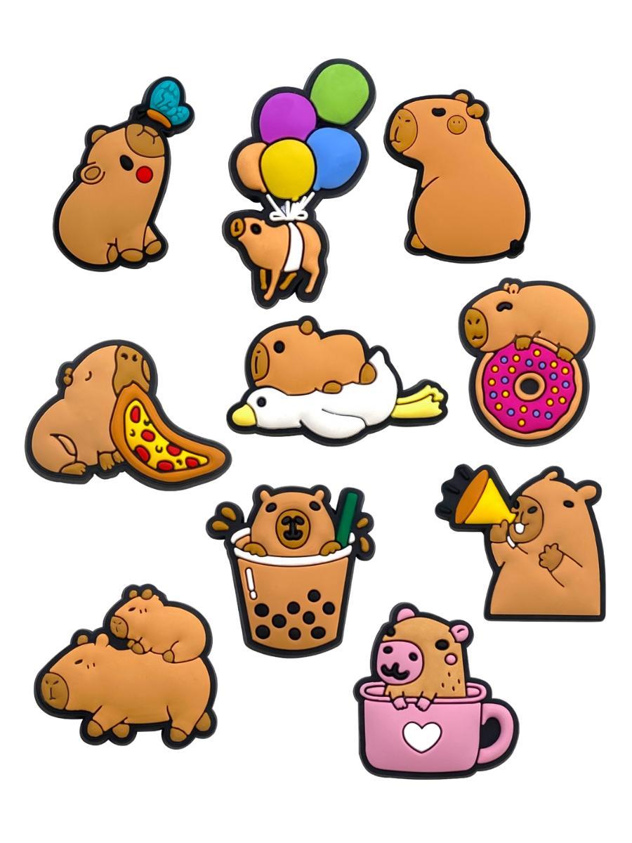 Джибітси Капібара Capybara Jibbitz 10 Шт Аксесуари Крокс Прикраса 229 ...