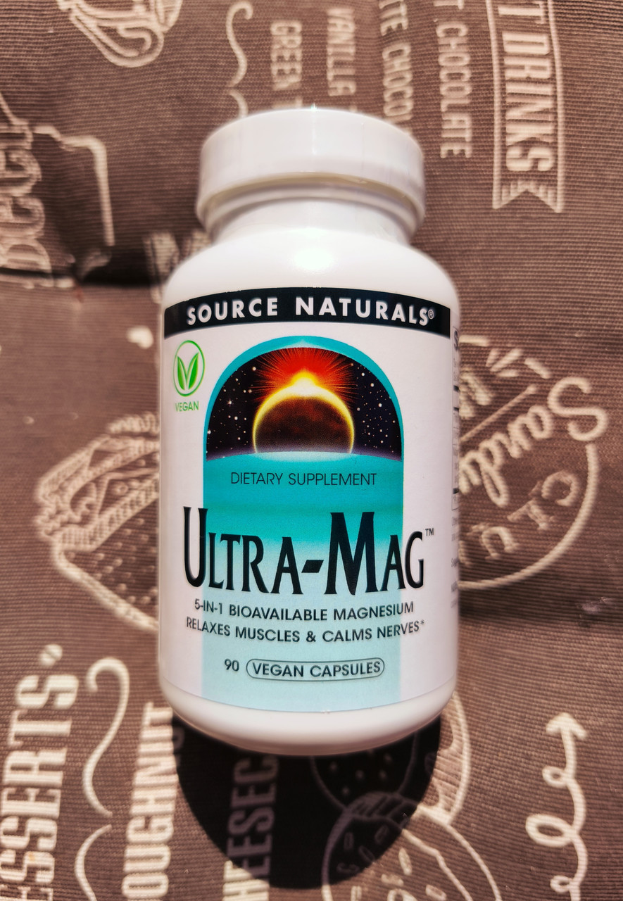 Ultra Mag комплекс із магнієм з В6 ультра маг 90 капсул Source Naturals ...