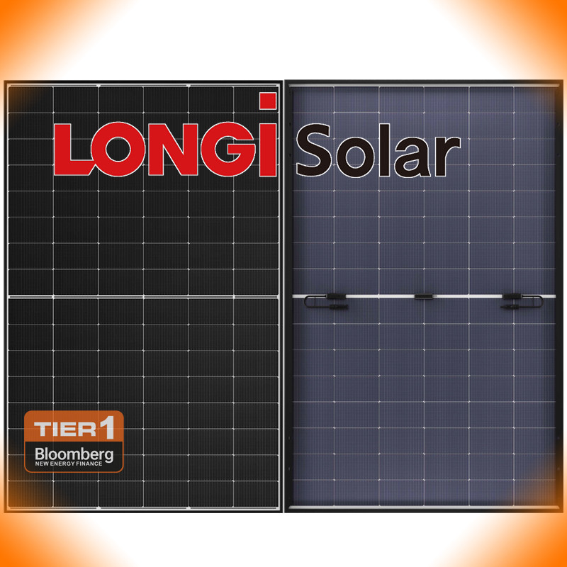 Сонячна панель LONGi Solar 440 Вт LR8-48HGD-440M Hi-MO 7 Bifacial Black ...