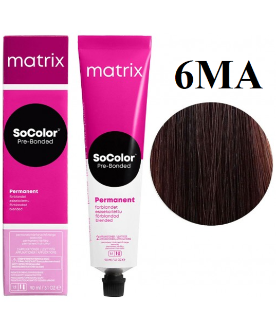 Matrix Socolor Beauty Стійка крем-фарба для волосся відтінок 6MA 90мл ...