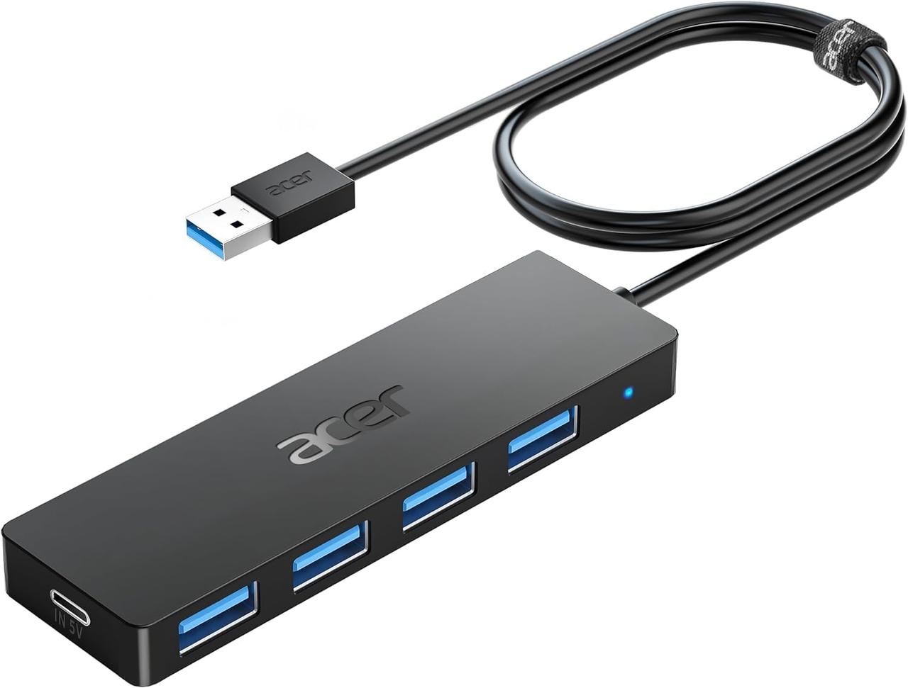 USB-хаб Acer ODK350 на 4 порти, багатопортовий концентратор USB 3.0 ...