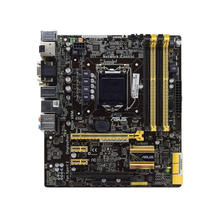 Материнська плата s1150 Intel H87 GM 4*DDR3 ASUS H87M-PRO/M51AC/DP_MB ...
