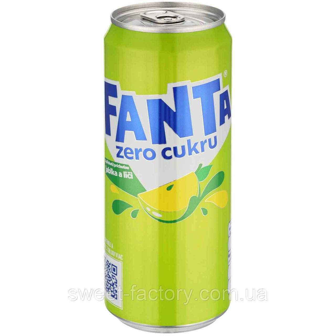 Газований напій Fanta Apple Lychee Zero Sugar 330ml: продаж, ціна у ...