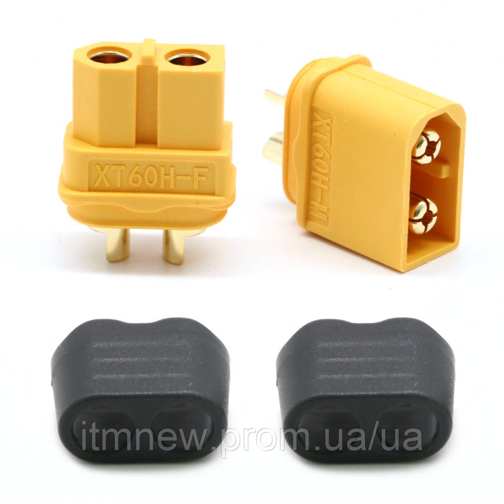Силові роз'єми Amass XT60H XT60 пара з ковпачком 60 А 2pin тато мама для RC, ціна: 38 ₴, купити ...