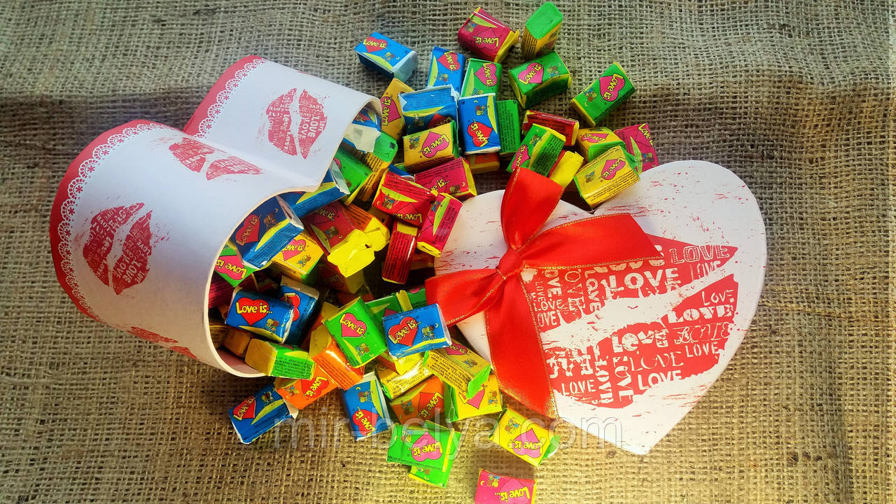 Жвачки Love Is 5 Вкусов Микс Жевательная Резинка Лове Ис Подарочный ...