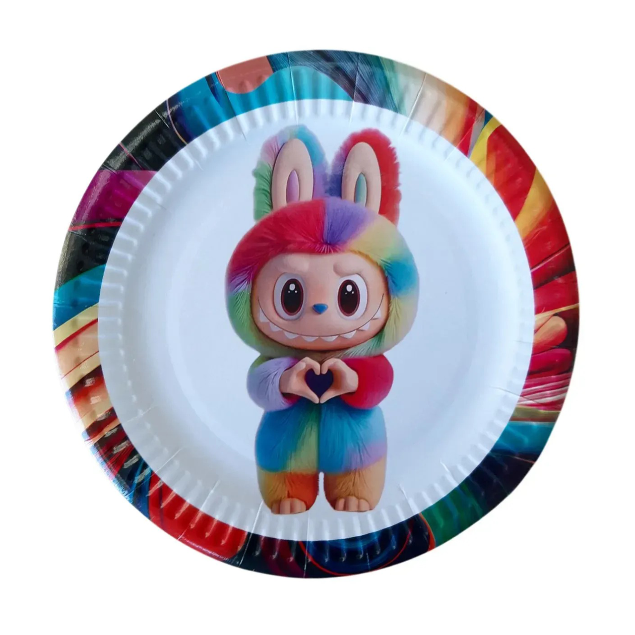 Купить Тарілки паперові одноразові 18см | Лабубу Labubu для украшения дня рождения и других ...