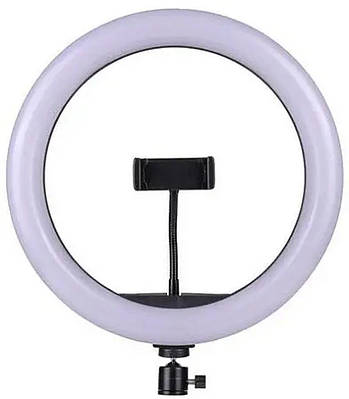 Кільцева лампа 16см з лінзою лупою на струбцині, LED підсвітка, 3 режими світла, пантограф, USB ...