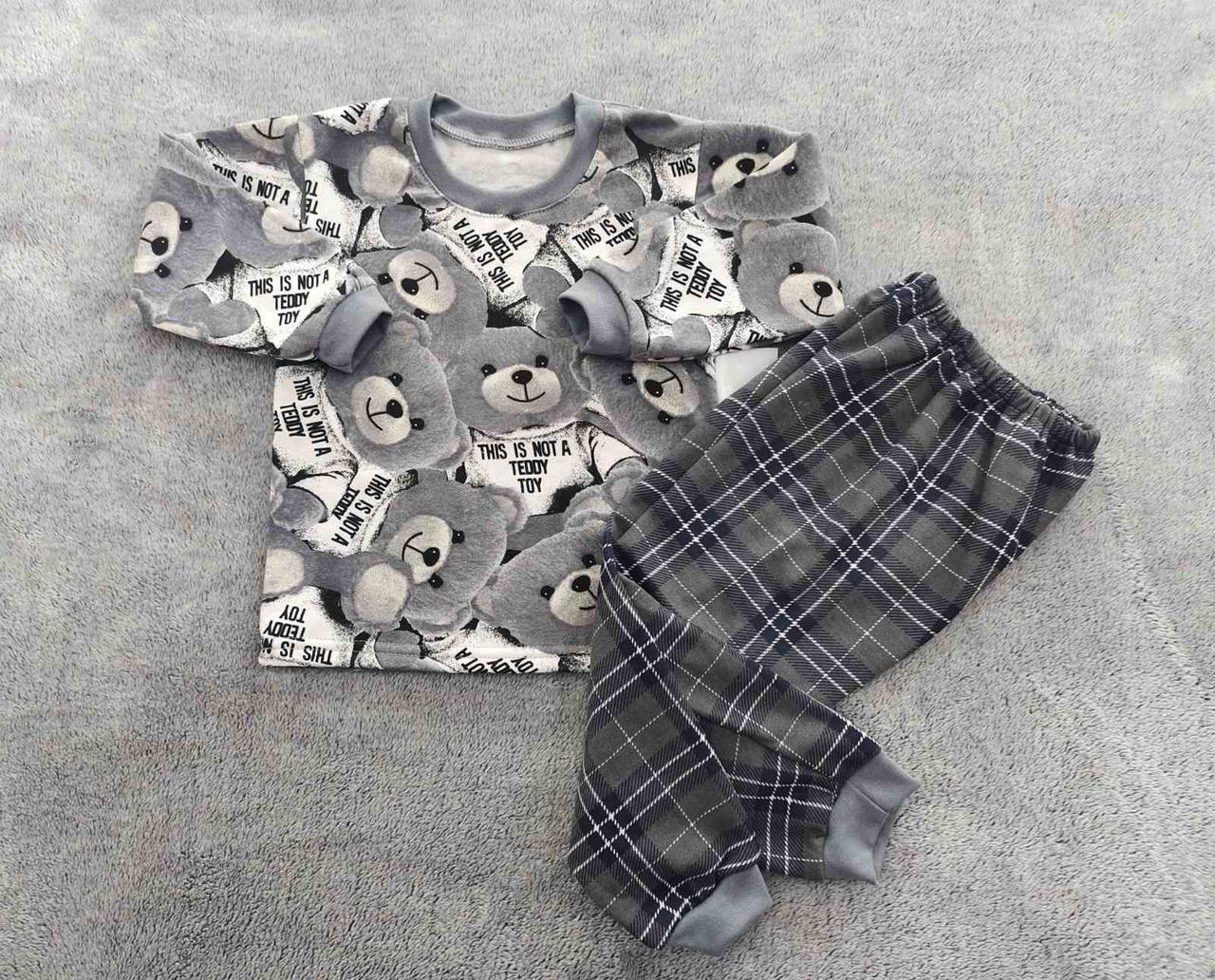 Дитяча тепла піжама для хлопчика 92-128 см, ціна: 280 ₴, купити на Prom.ua