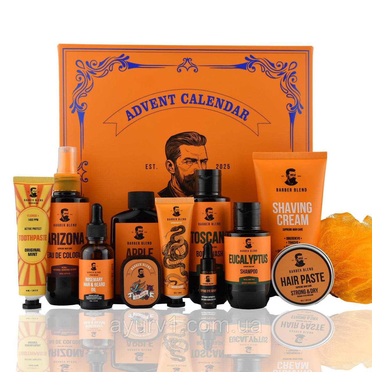 Адвент-календарь, Подарочный набор косметики для мужчин, Barber Blend ...