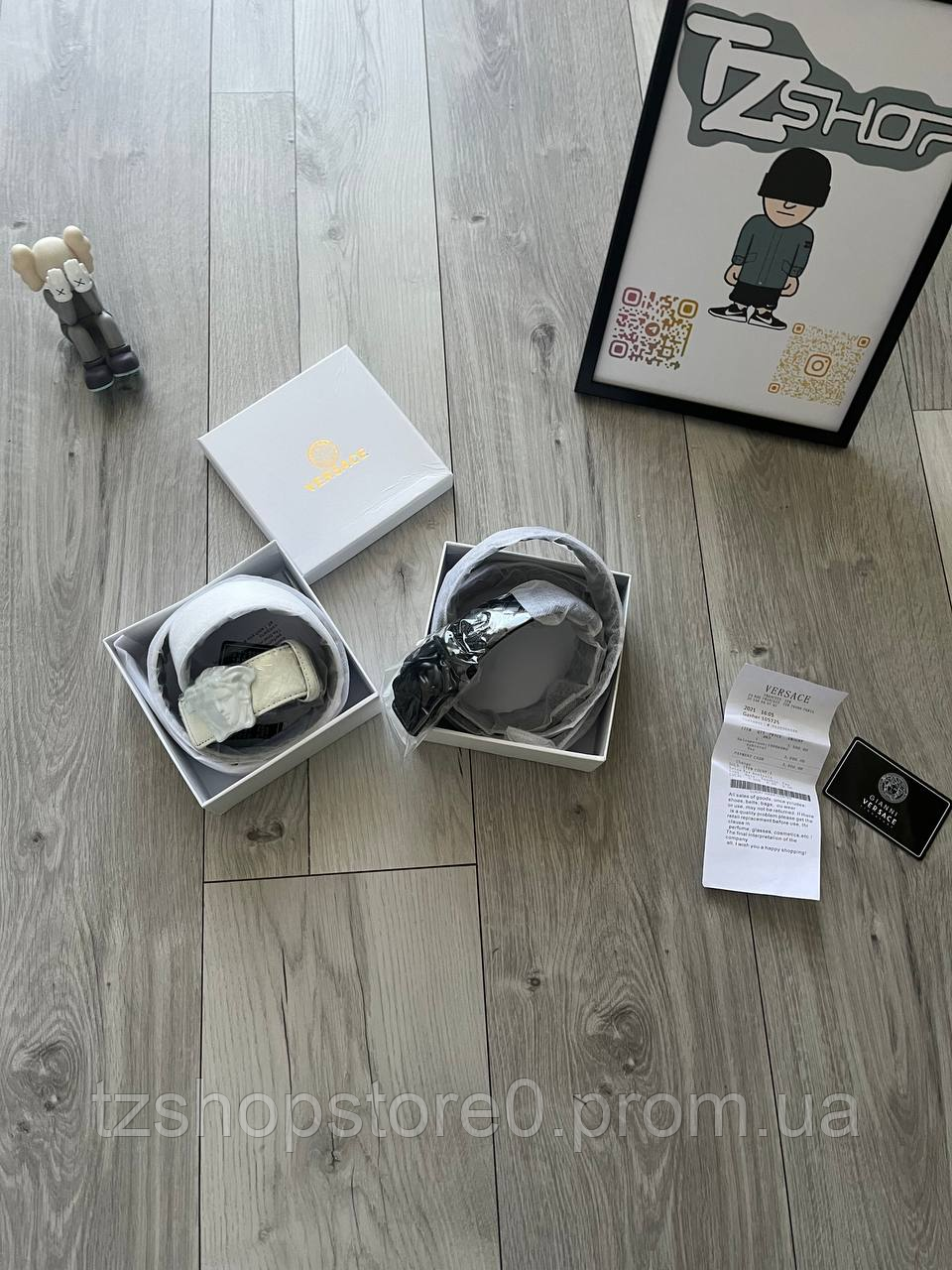 Ремінь Versace чоловічий бренд аксесуари шкіряний класичний чорний 2025 ...