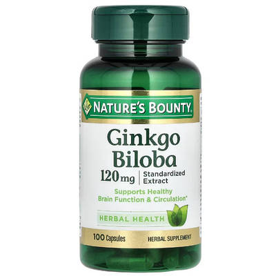 Гинкго Билоба Nature's Bounty Ginkgo Biloba 120 mg 100 Caps (000021677 ...
